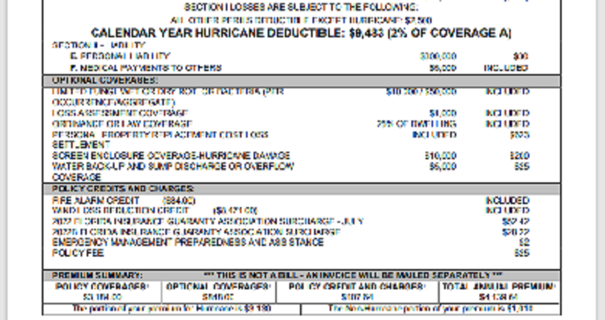 Declaration Page review | Take the Quiz | QuizMaker